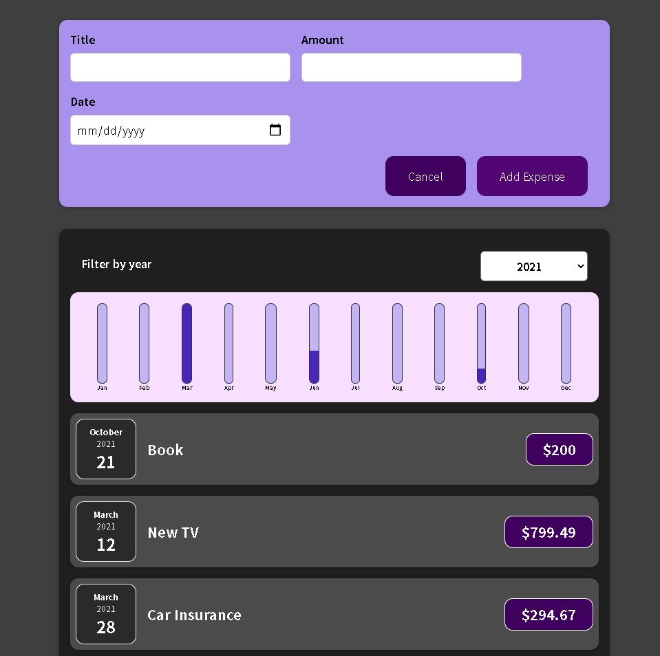 GitHub - alidaana/Expense-tracker-reactjs: Simple Expense tracker