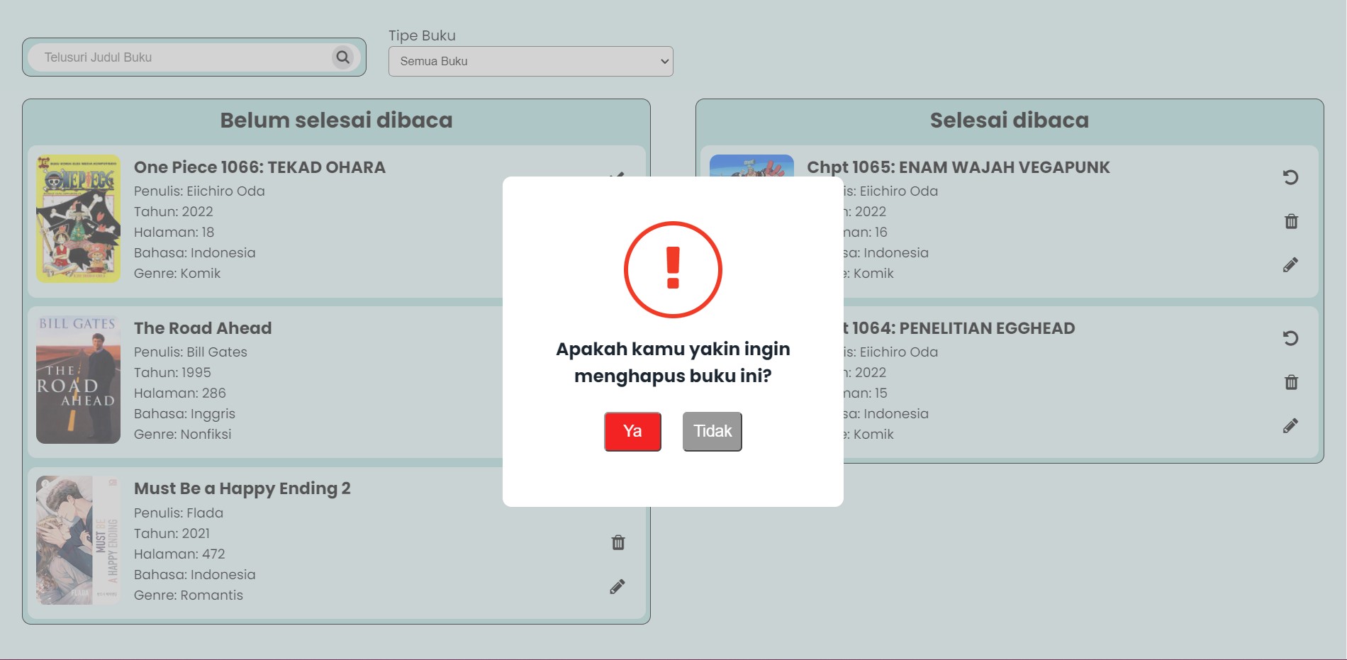 GitHub - nurkholiqaganihafid/MyBookshelf: Bookshelf Apps is a web application that can enter ...