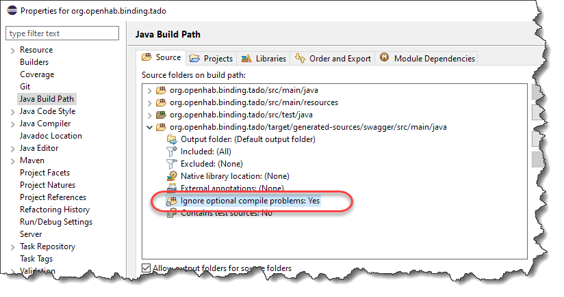 Tado Excessive Maven Eclipse Warnings On Build · Issue 12498 · Openhabopenhab Addons · Github