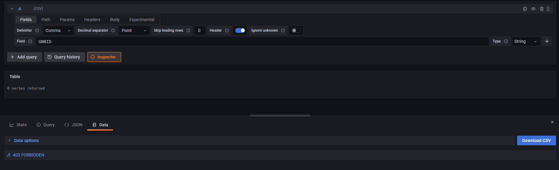 Not able to access sharepoint csv file · Issue #136 · grafana/grafana-csv-datasource · GitHub