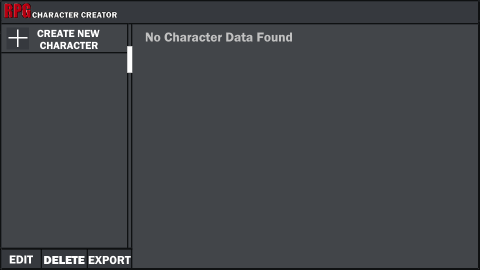 GitHub - ethcbuch/RPGCharacterCreator