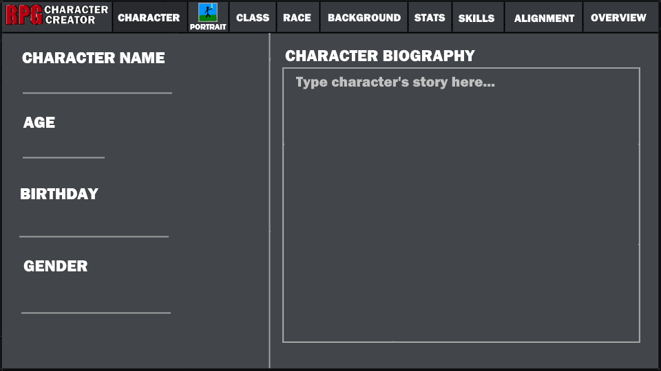 GitHub - ethcbuch/RPGCharacterCreator