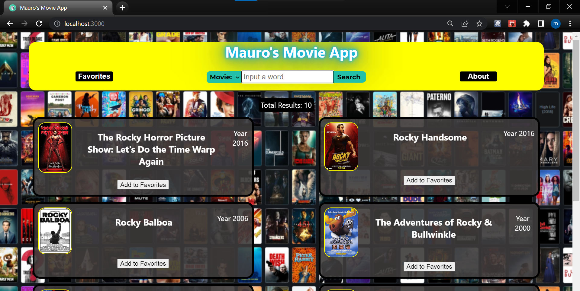 GitHub - MauroMichael/Mauro-s-Movies