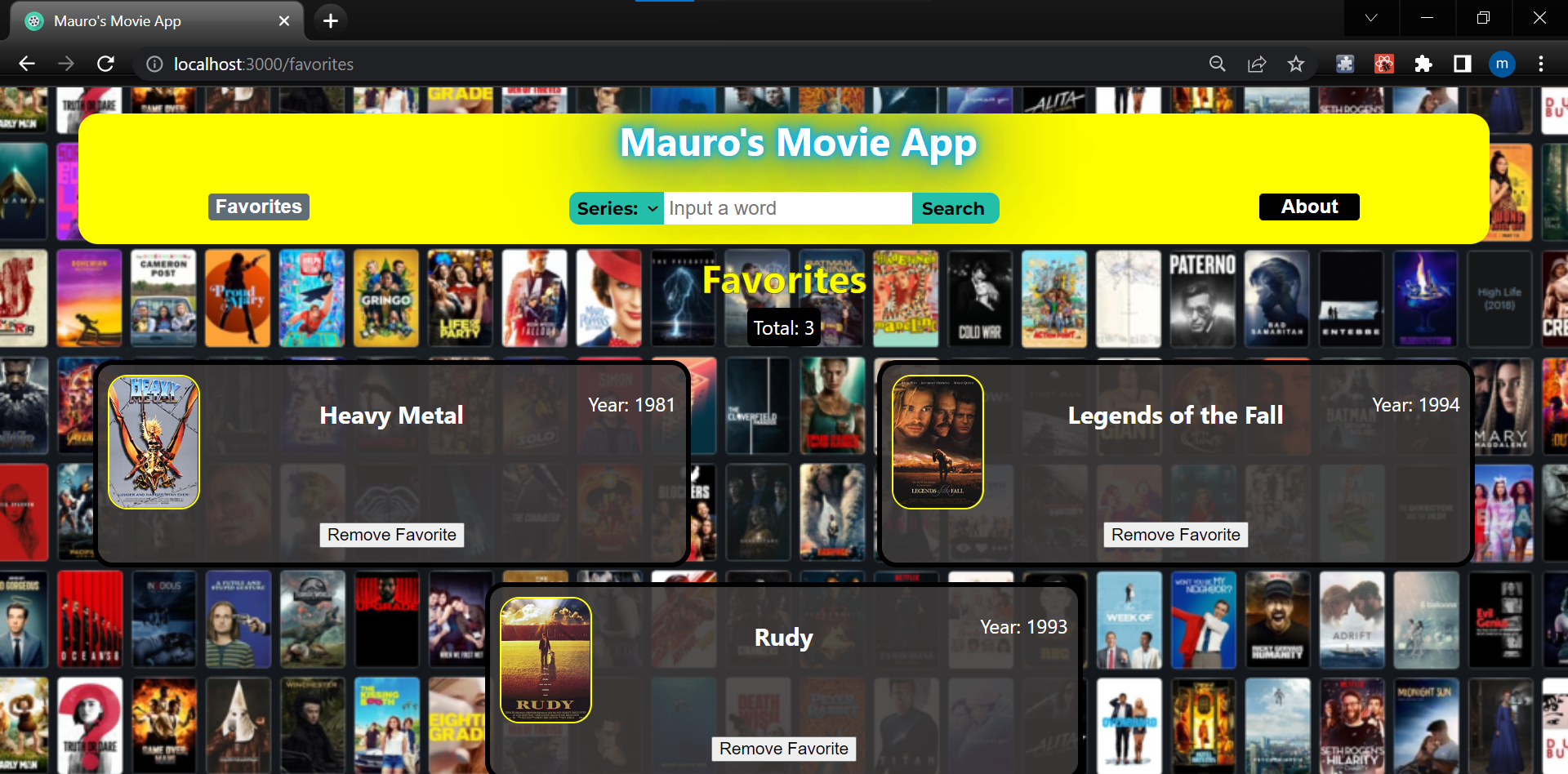 GitHub - MauroMichael/Mauro-s-Movies