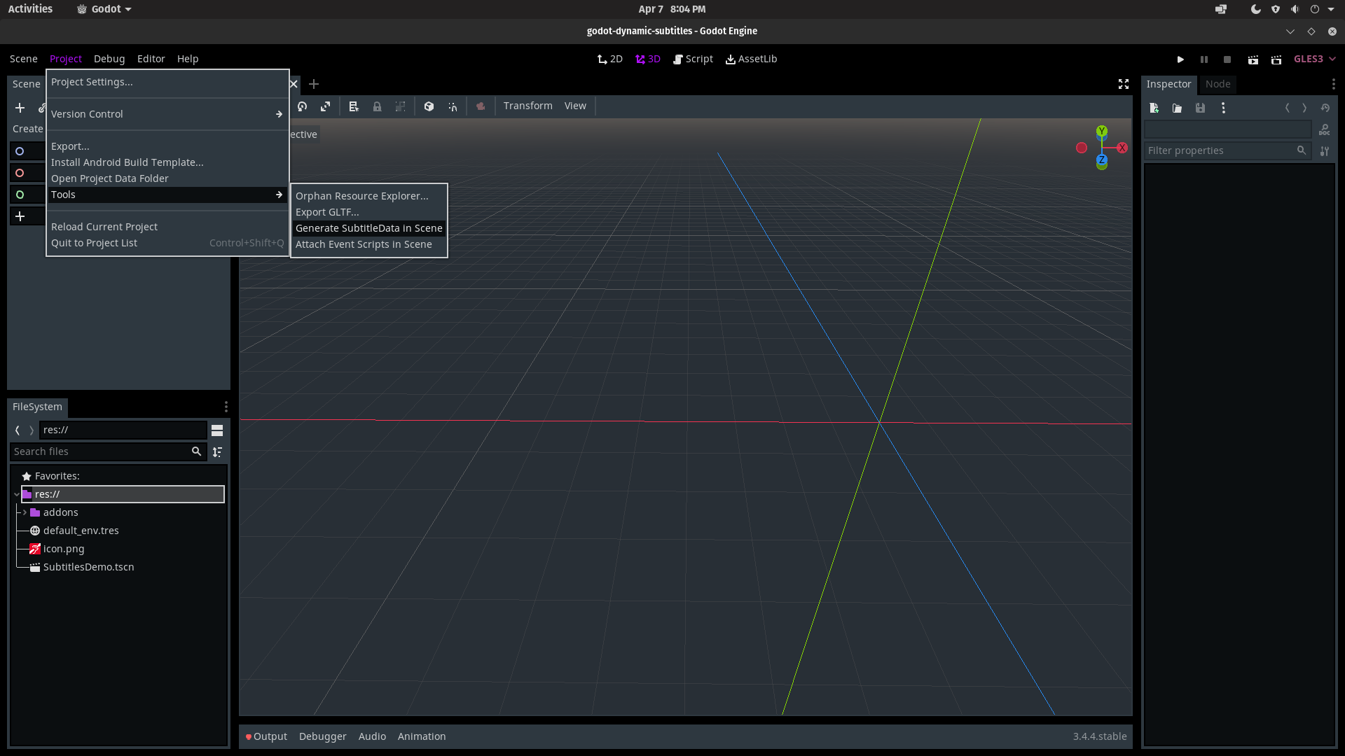 Getting Started Tutorial QueenOfSquiggles godot dynamic subtitles 
