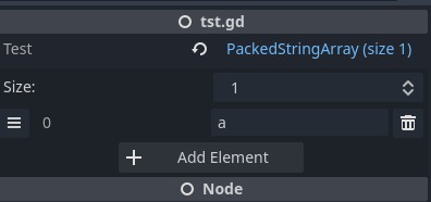 Exported `PackedStringArray` loses focus after each character is typed · Issue #78712 ...
