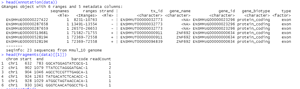 Signac for Macaque - Annotation issues · stuart-lab signac · Discussion #1188 · GitHub