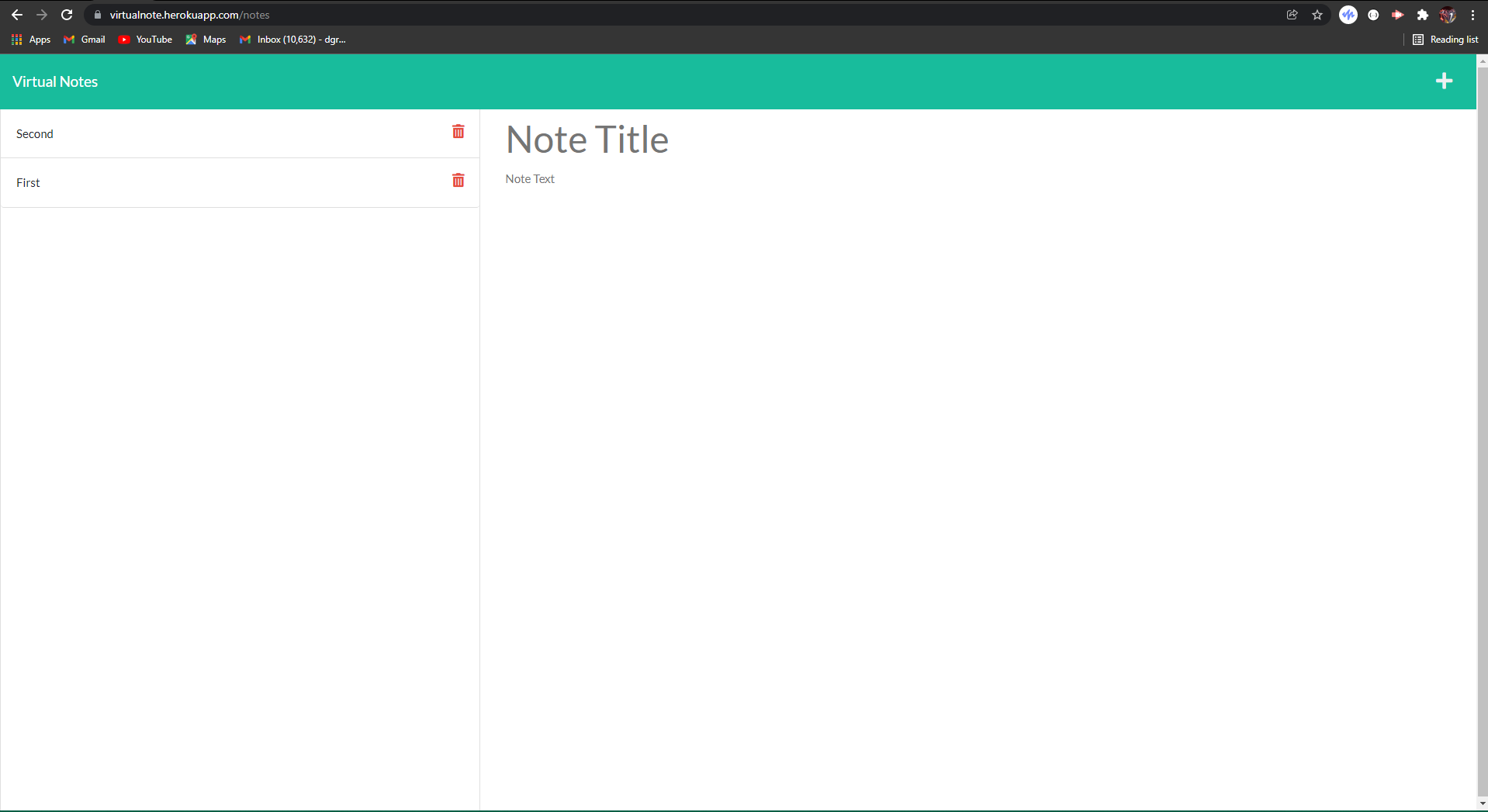 GitHub - Trane7/virtual-notes