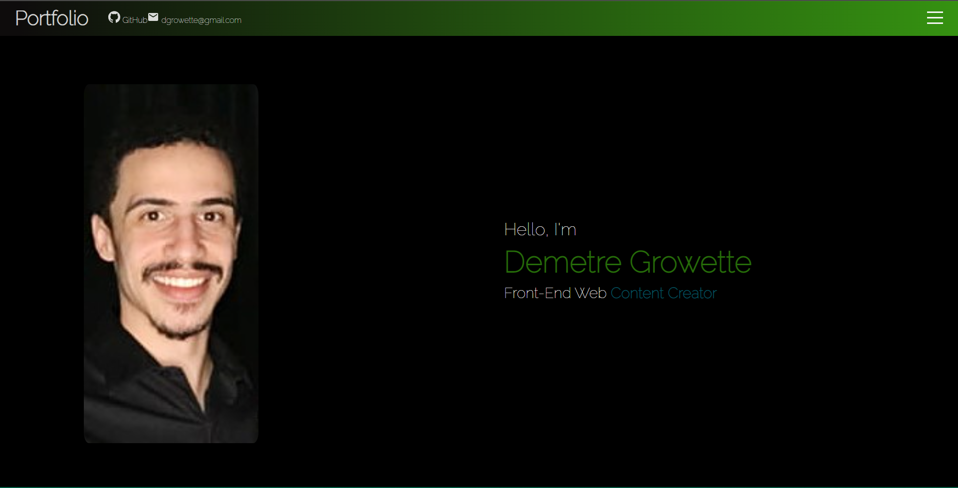 GitHub - Trane7/portfolio: This is my professional Portfolio