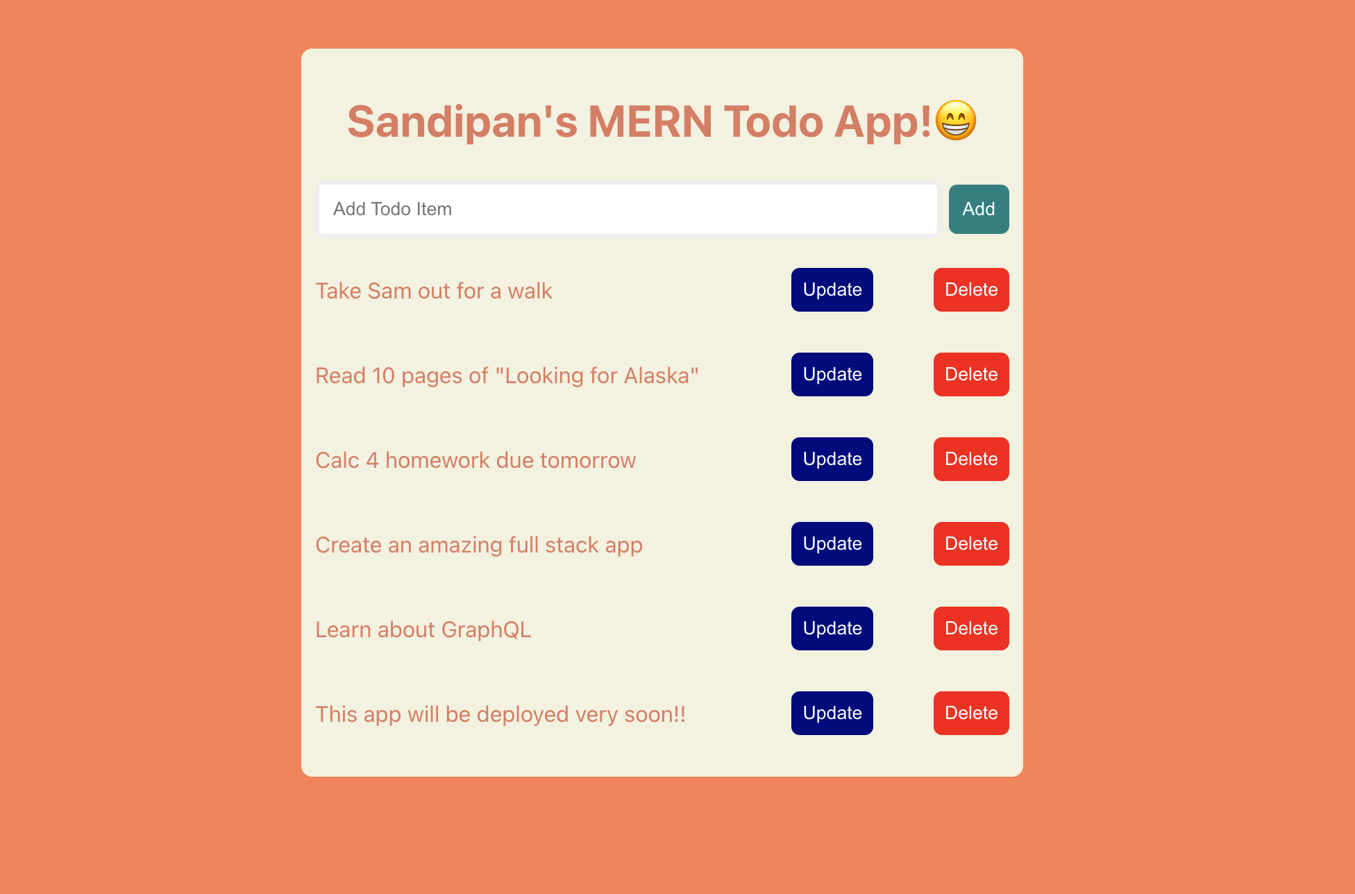 GitHub - SandipanMondal123/todo: A MERN Todo app that i made. I'm adding even more functionality ...