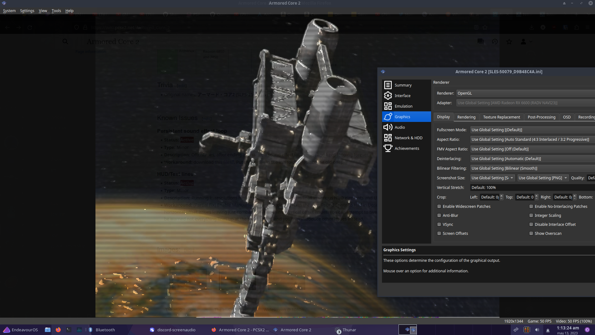 [BUG]: Armored Core 2 FMVs have issues while using hardware rendering. · Issue #8860 · PCSX2 ...