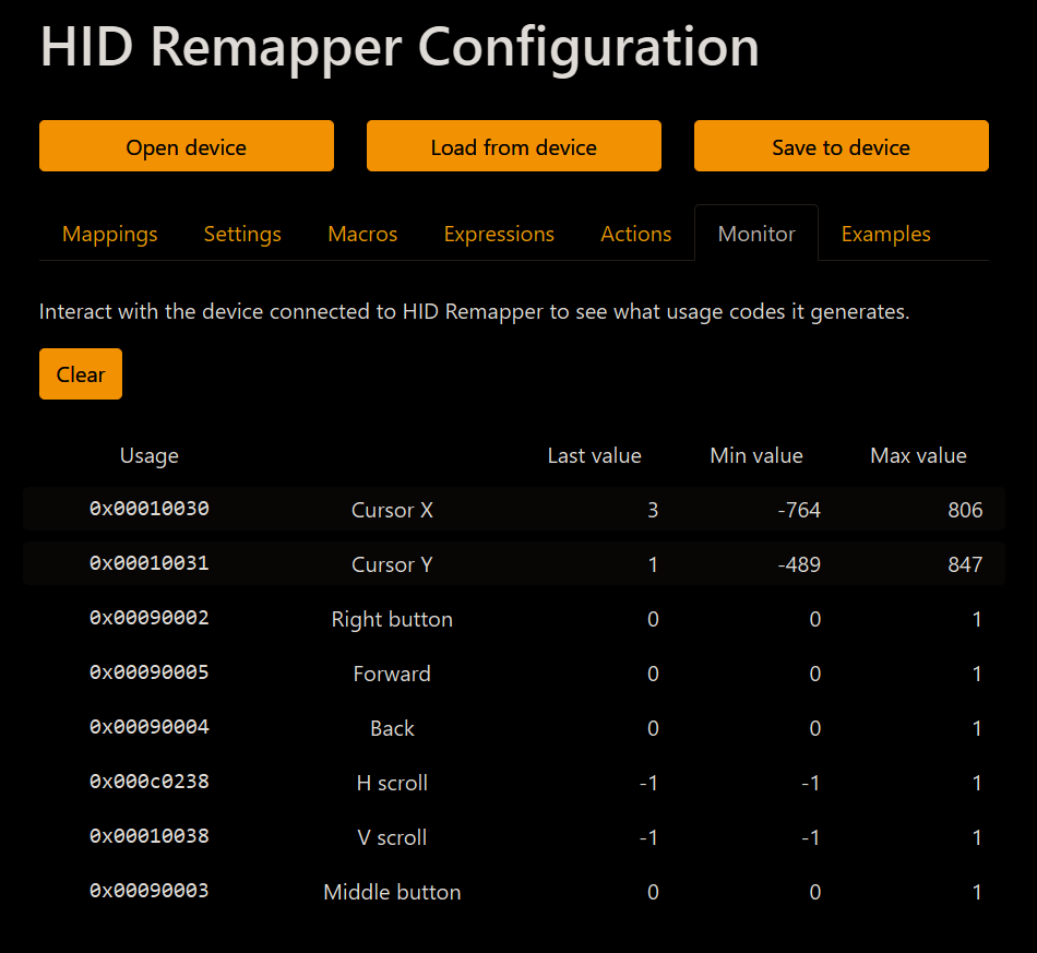 Monitor tab doesn't recognize extra buttons · Issue #75 · jfedor2/hid-remapper · GitHub
