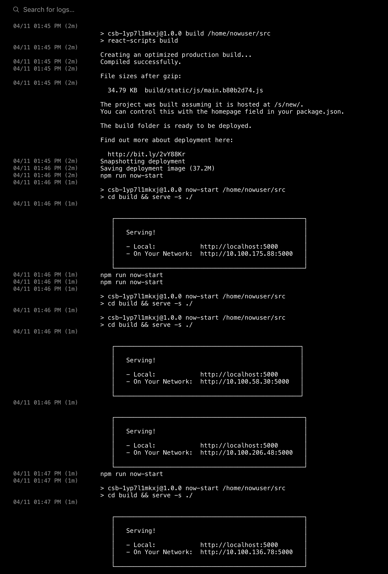 Deploy failed with React · Issue #680 · codesandbox/codesandbox-client · GitHub