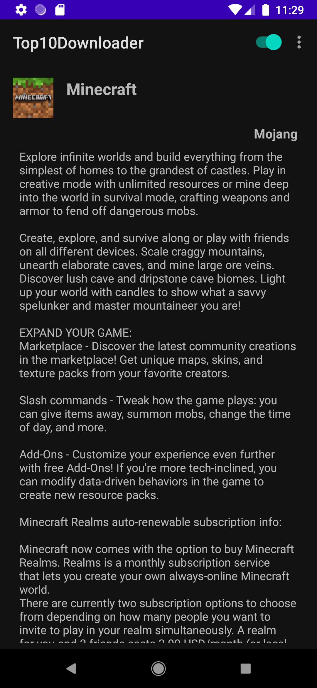 GitHub - Meizzy/Top10DownloaderApp
