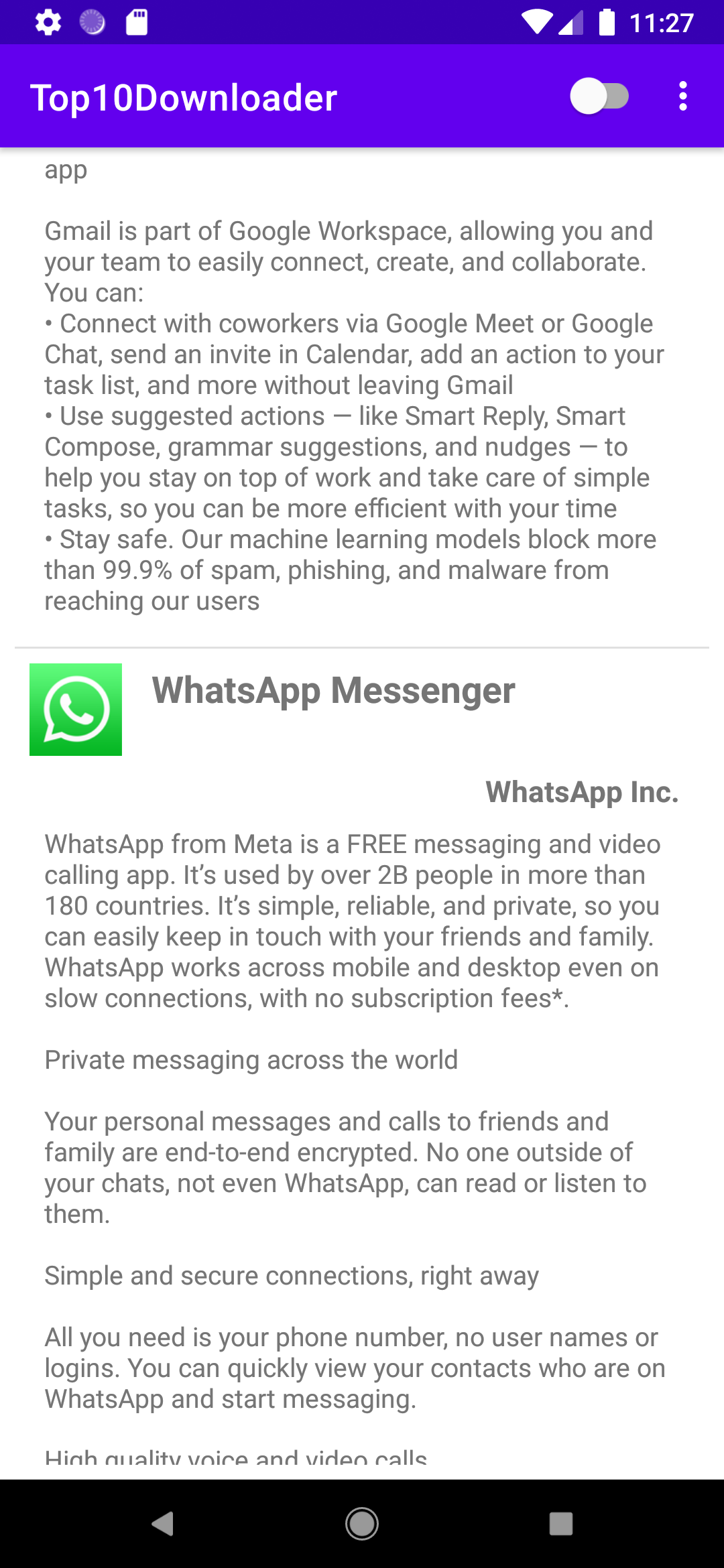 GitHub - Meizzy/Top10DownloaderApp