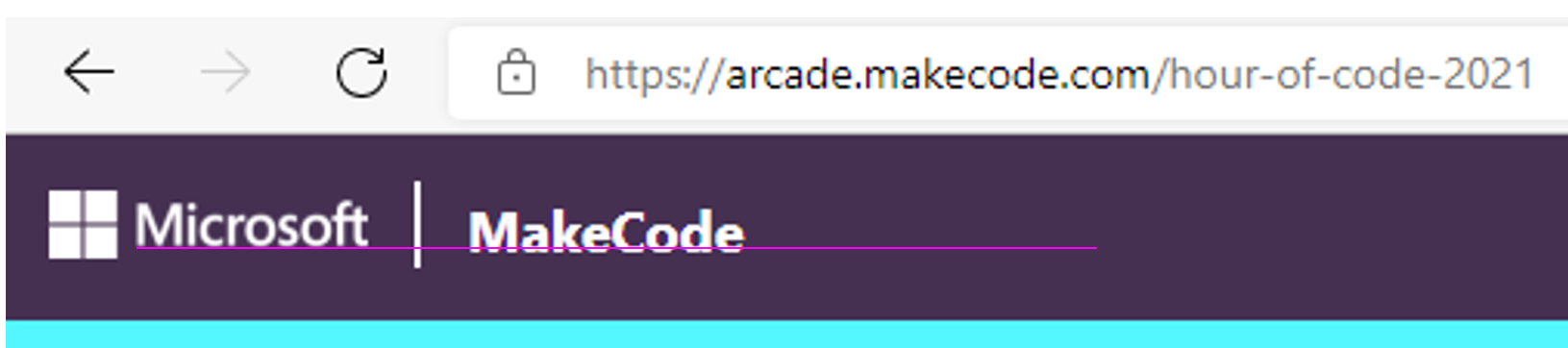 Hour of Code Microsoft/MakeCode logo is not aligned on the nav bar ...