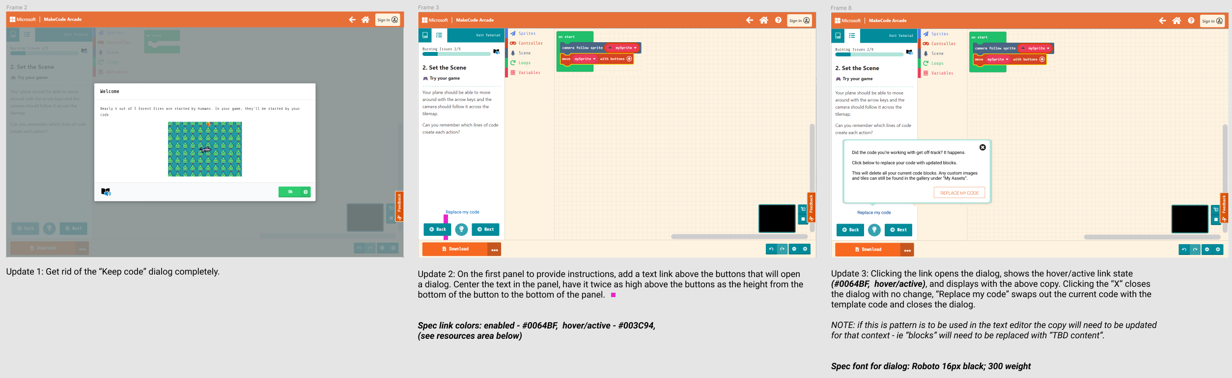 Remove Keep Code dialog · Issue #4203 · microsoft/pxt-arcade · GitHub