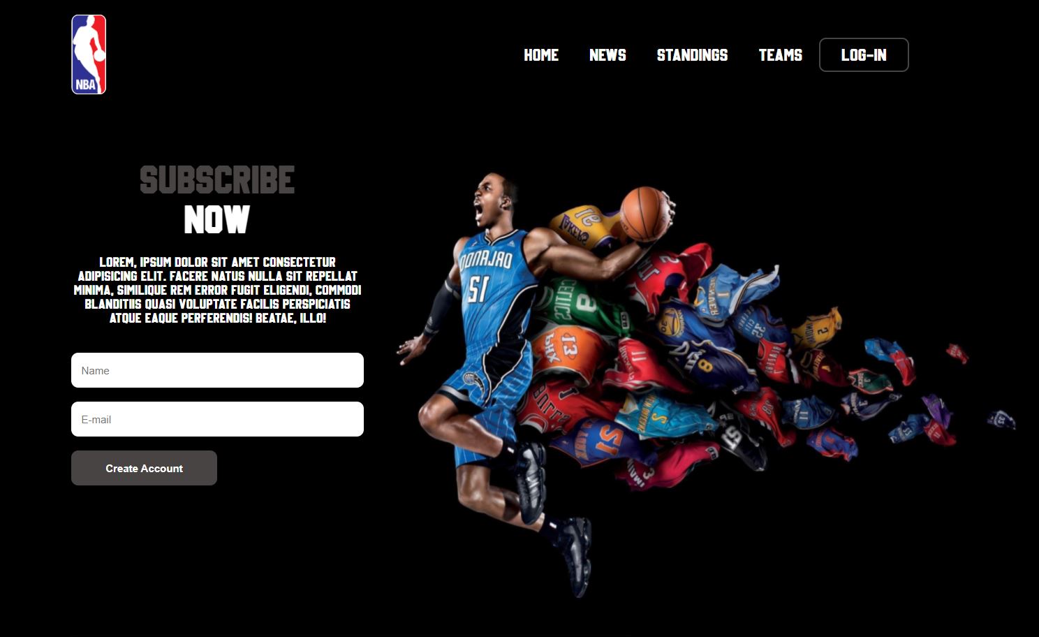 GitHub - FelipeJorge/Landing-Page-Nba: Primeira landing page - tema NBA