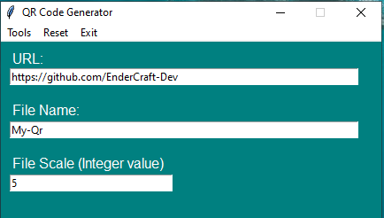 GitHub - EnderCraft-Dev/QR-Code-Generator-: Generate your own QR codes!