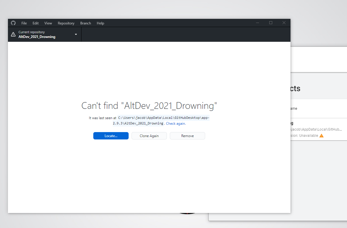MAJOR PROBLEM Repository stopped working · Issue #13448 · desktop ...