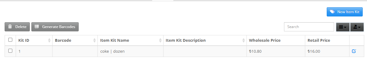 Item Kit Fixed Discount Retail price is not appearing in the sales mode ...