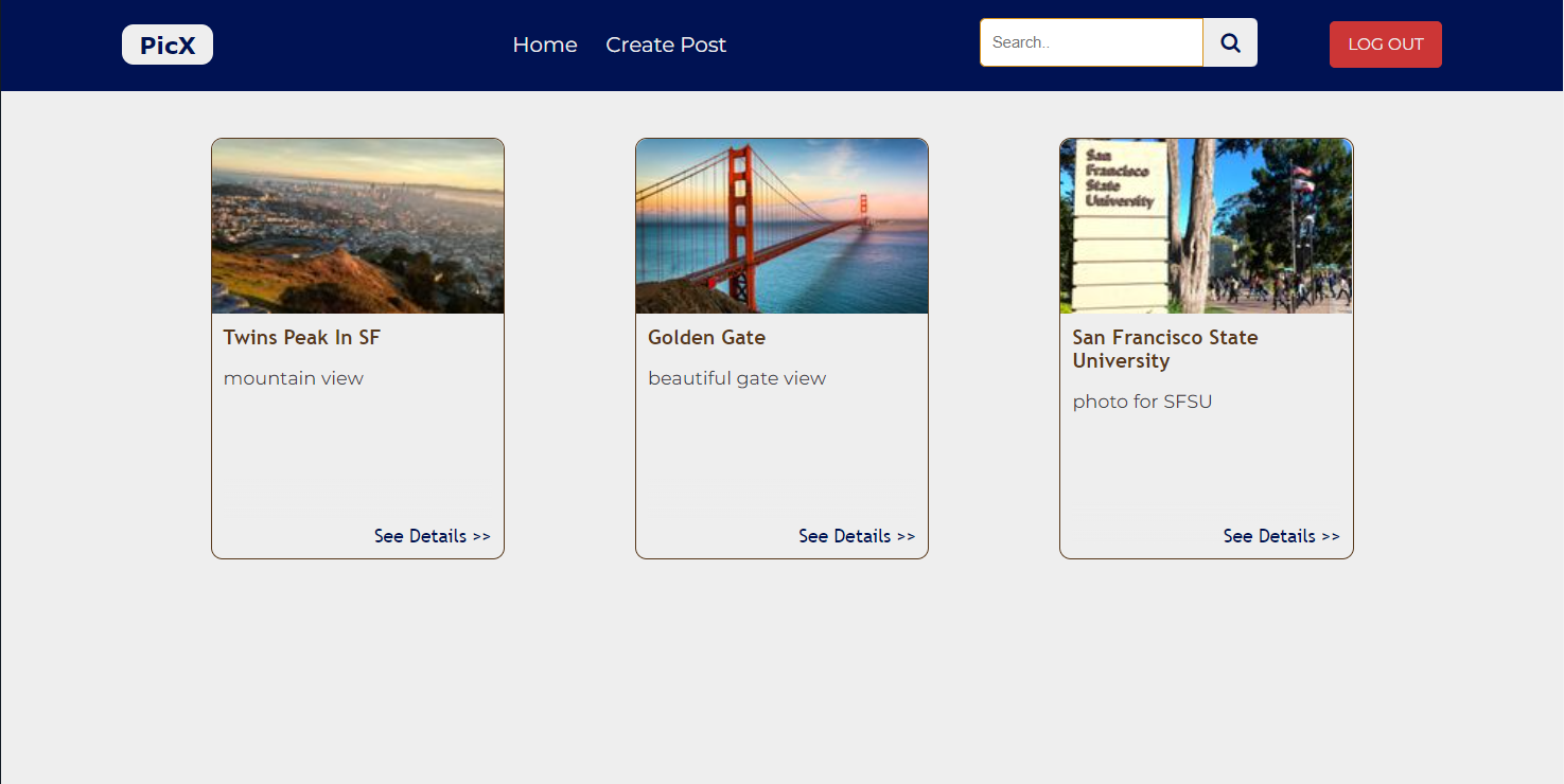 GitHub - Jiayi079/PicX_photos_share: The project will be a fully ...