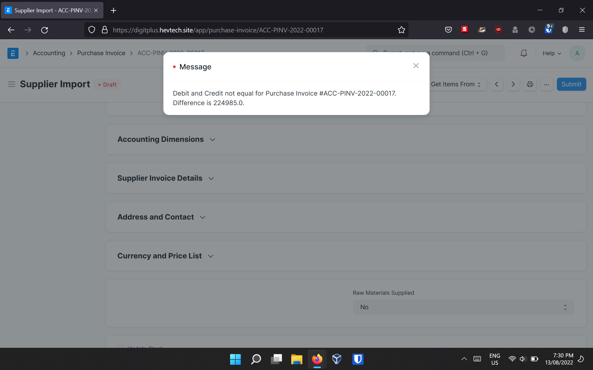 Discount Accounting Unable To Submit Multi Currency Invoice · Issue 31844 · Frappeerpnext · Github