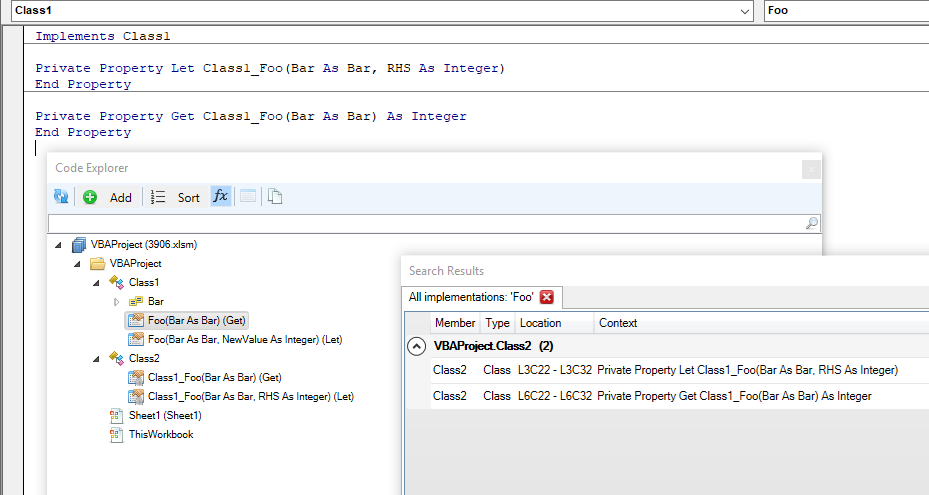 Find All Implementations is broken · Issue #4241 · rubberduck-vba/Rubberduck · GitHub