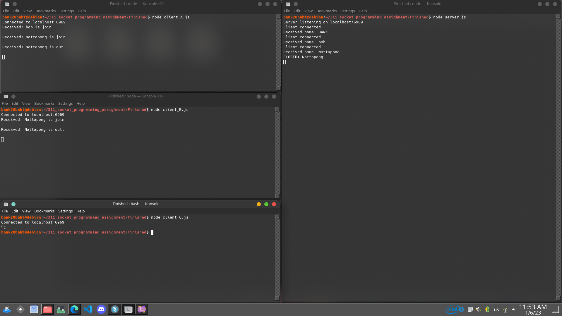 GitHub - bank20baht/socket_programming: homework 240-311 client / sever