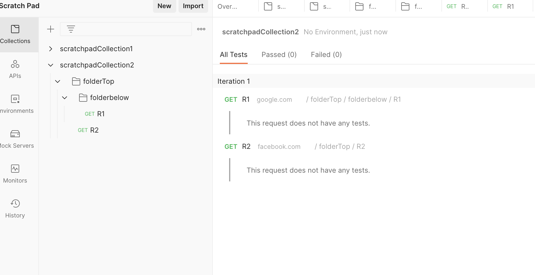 "Run" collection with only folders doesn't do anything · Issue #10429 ...