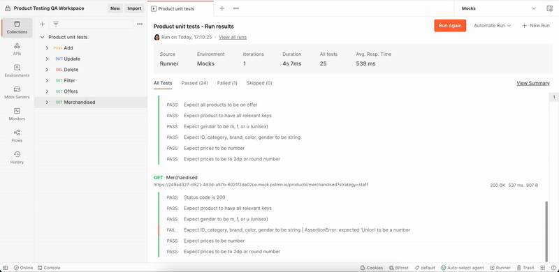 Select a request in tree view from the runner · Issue #7525 ...