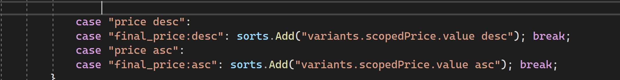 It Does Not Work About Sorting By Scopedprice In Productprojectionsearch · Issue 143