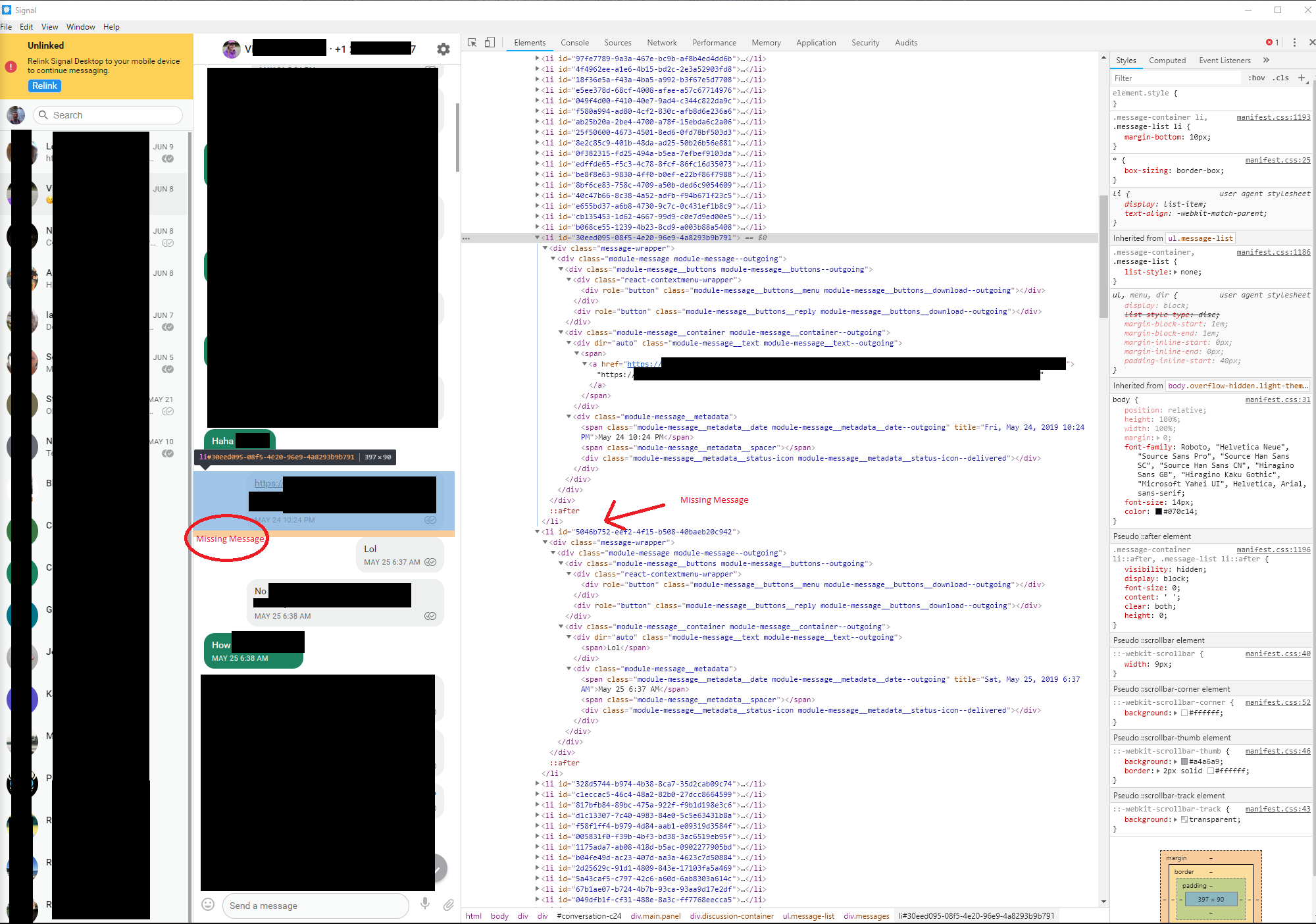 Signal Desktop - Missing and Out-Of-Order Messages · Issue #3332 · signalapp/Signal-Desktop · GitHub