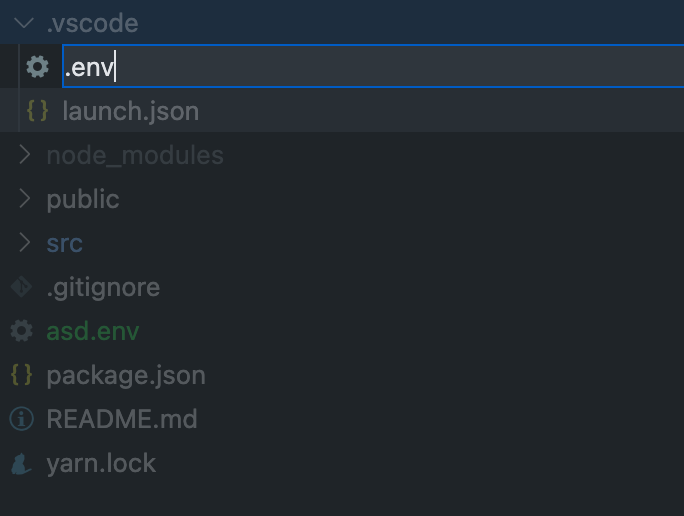 Creating hidden file inside vscode does not create the file in project ...