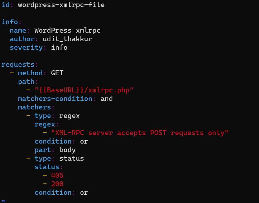 [Bug] wordpress-xmlrpc-file shows no results found despite application vulnerable · Issue #764 ...