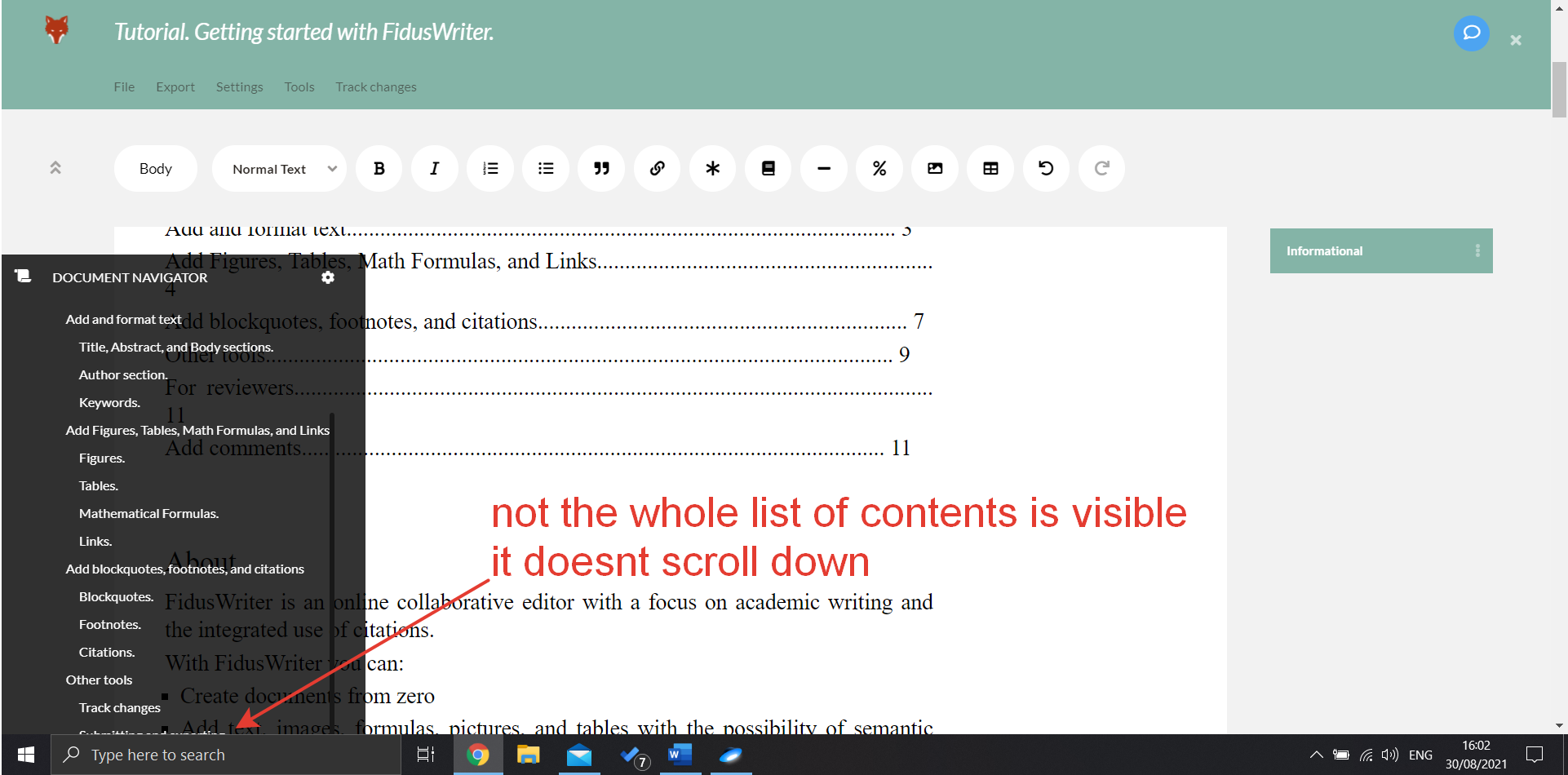 Misplaced screen elements · Issue #1177 · fiduswriter/fiduswriter · GitHub