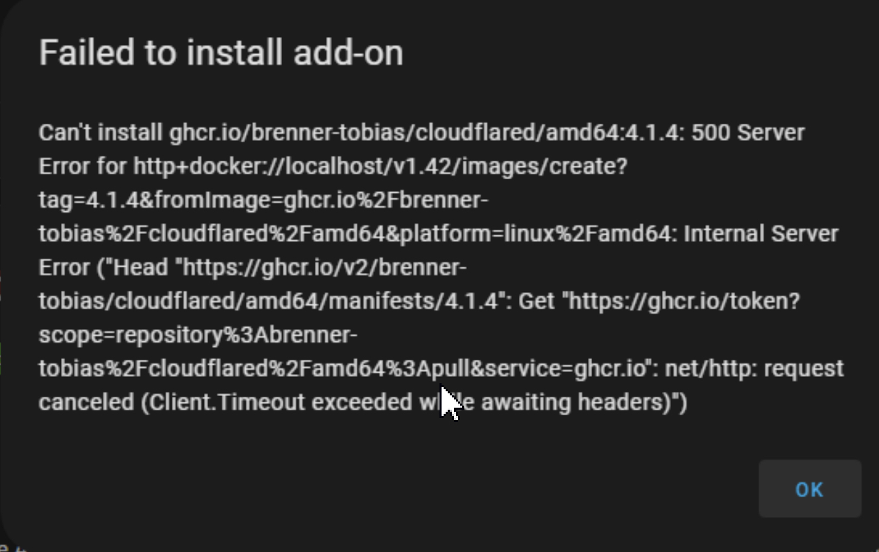 Cloudflared does not run, cannot be reinstalled · Issue #391 · brenner-tobias/addon-cloudflared ...