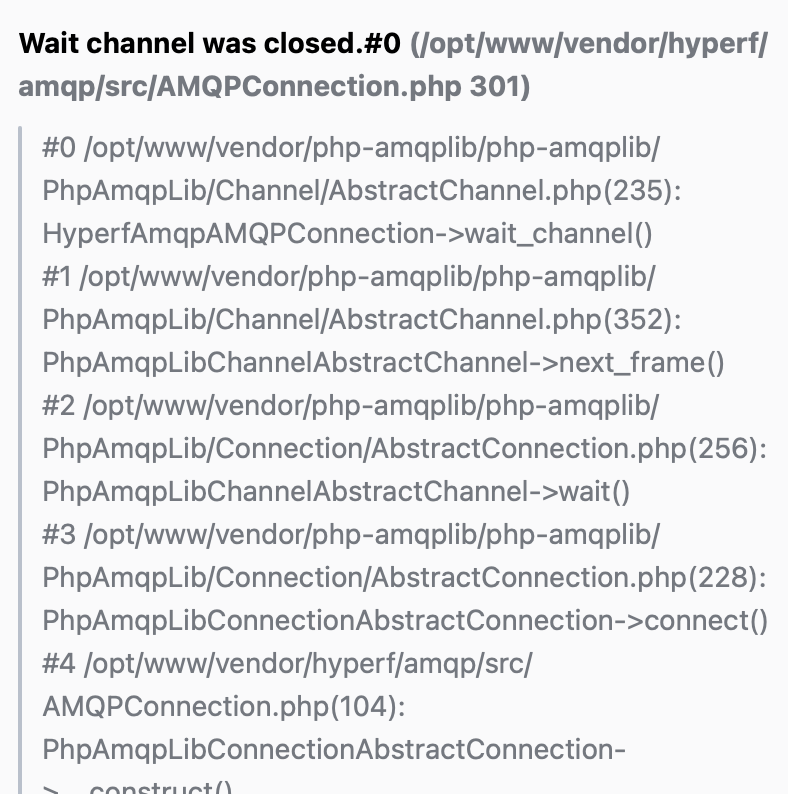 [question] 关于协程和amqp问题 · Issue 4894 · Hyperf Hyperf · Github