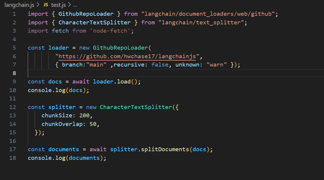 GithubRepoLoader not working · Issue #2056 · langchain-ai/langchainjs · GitHub