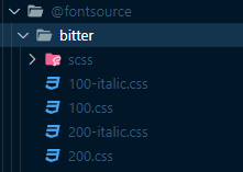 font(bitter): missing font binaries in v4.5.4 · Issue #466 · fontsource/fontsource · GitHub