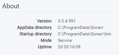 Add .NET Version to UI · Issue #4057 · Sonarr/Sonarr · GitHub