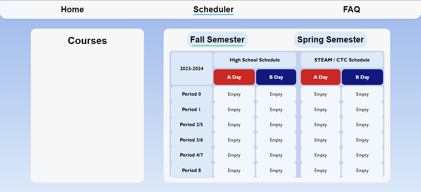 Switch over to Brett's design · Issue #107 · CSAllenISD/2023-ISP-ModelScheduler · GitHub