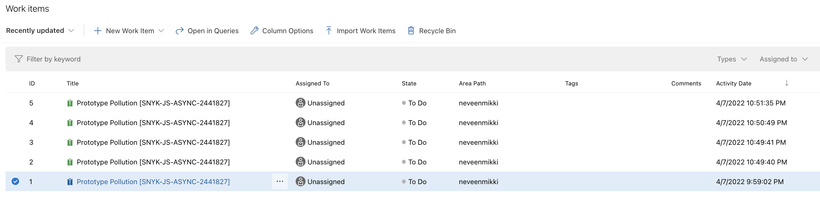 Snyk Webhooks Azure Boards · GitHub