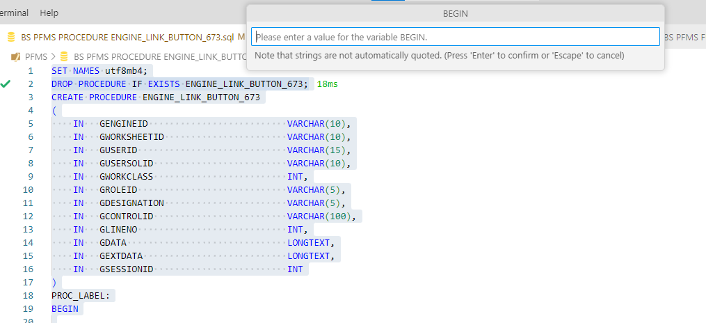 [bug]mysql Procedure · Issue 957 · Cweijan Vscode Database Client · Github