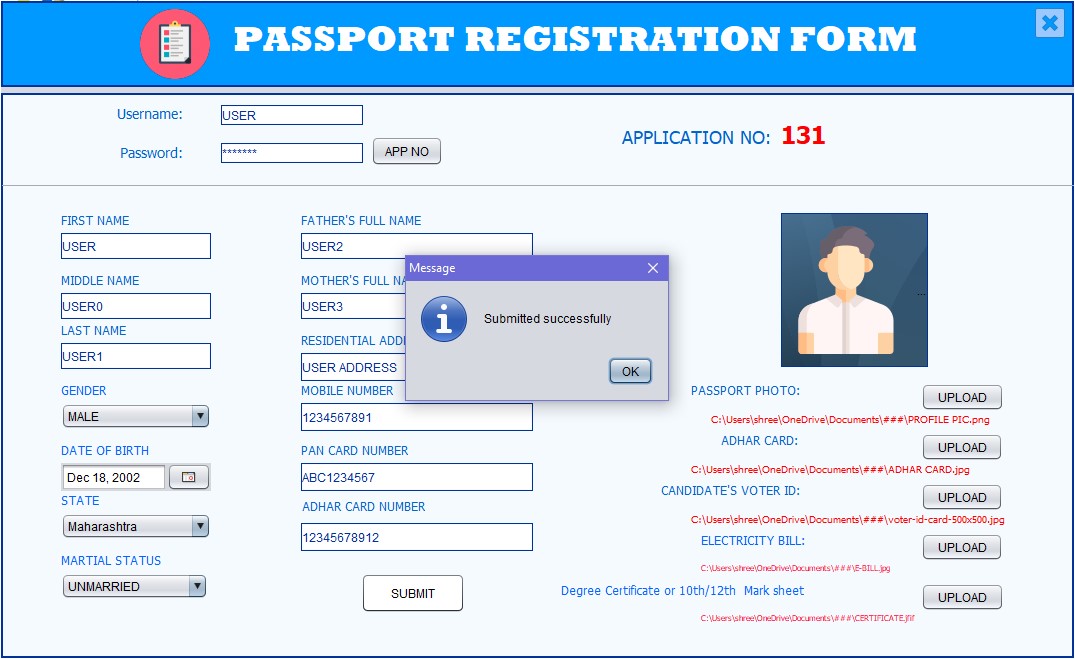 GitHub - Shreeyesh3920/Passport-Status-Tracking-System