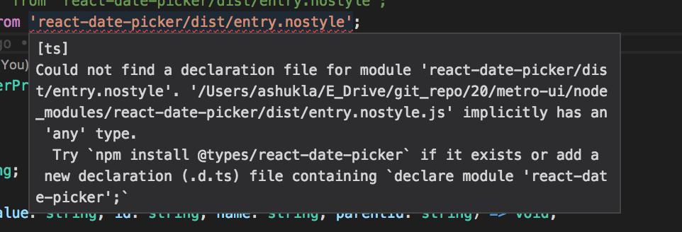 fixing mising nostyle ts declare module by ericdemo07 · Pull Request #104 · wojtekmaj/react-date ...