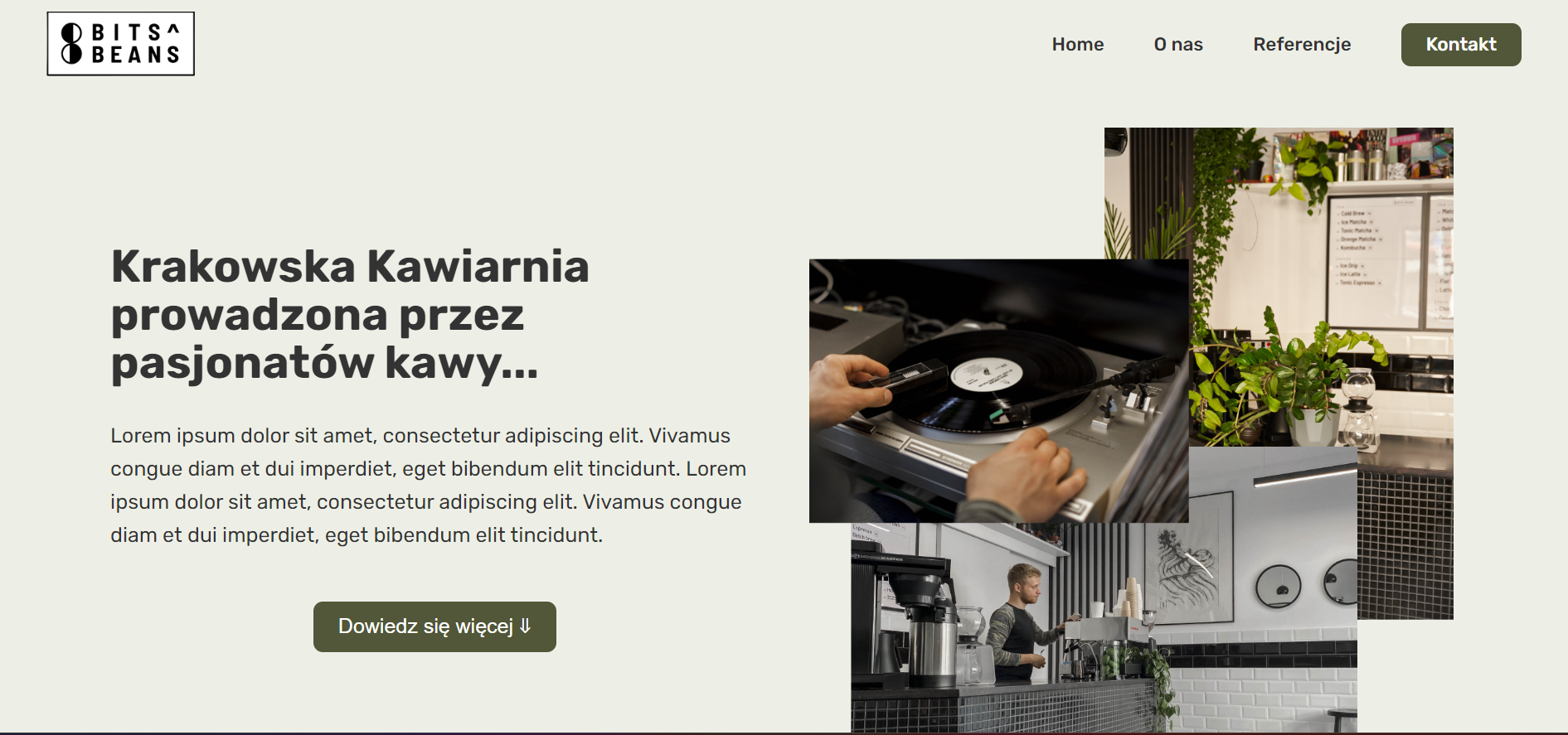 GitHub - dawidmielke/BitsAndBeans-coffee-shop: Coffee shop page