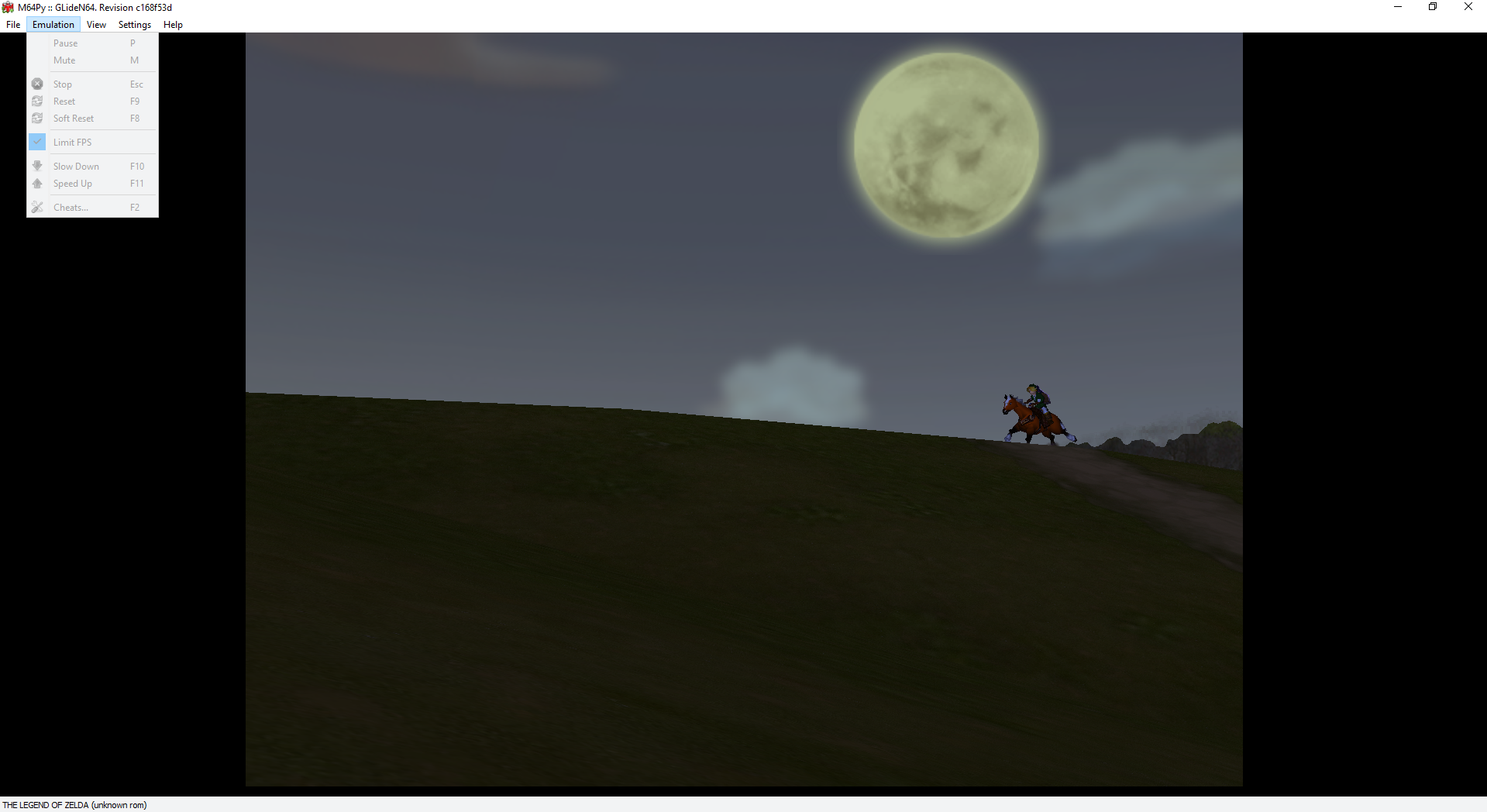 Emulation Menu in M64py 0.2.5 on windows · Issue #158 · mupen64plus/mupen64plus-ui-python · GitHub