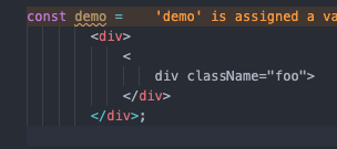 Broken syntax coloring for jsx tag with