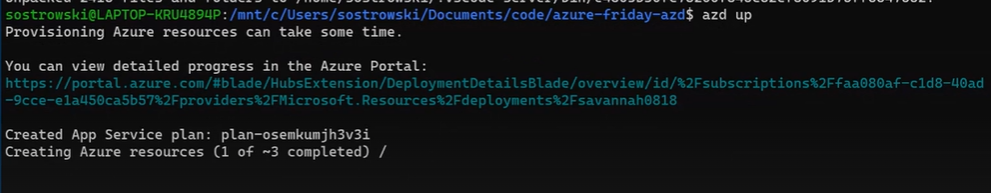 [Issue] Link to portal progress on `azd provision` yields "could not be found" · Issue #490 ...